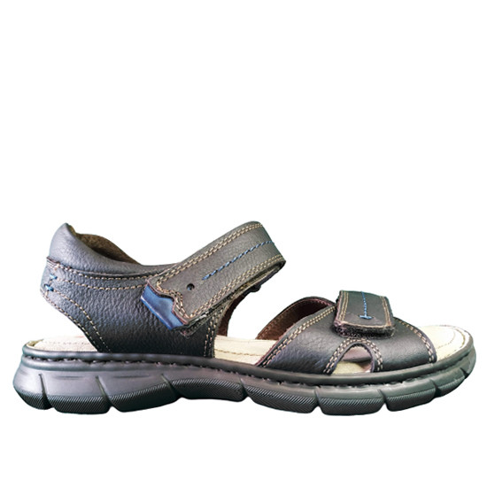 ZEN SANDALIA CERRADA PIEL HOMBRE 078217 TMORO ZEN004 Talla 42 Color Marr n