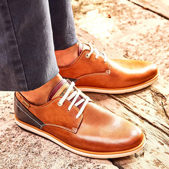 PIKOLINOS ZAPATOS BLUCHER PIEL HOMBRE JUCAR M4E-4104C1 BRANDY PIK062 Color Cuero Talla 42