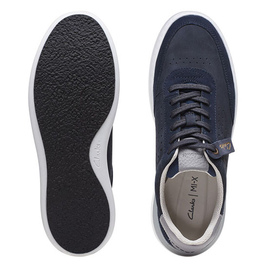 CLARKS SNEAKERS NOBUCK CASUAL HOMBRE COURTLITE TOR NAVY COMBI CLA029 ...